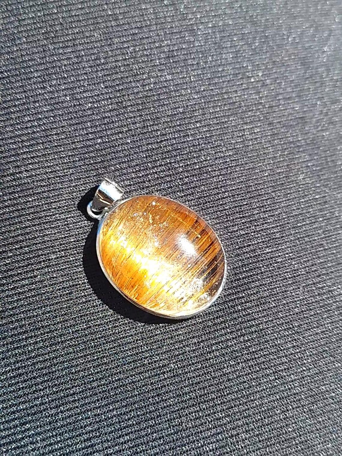 Natural Copper Rutilated Quartz Rare Hair Crystal Pendant/fortune ...