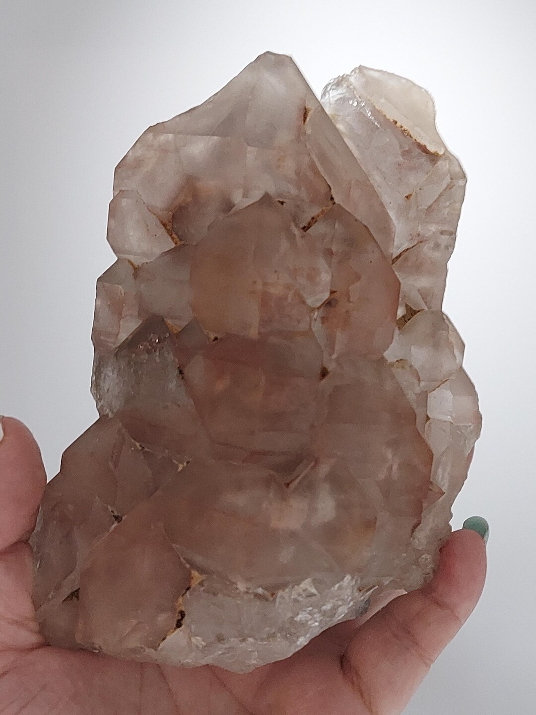 937g Madagascar Red Mud Skeleton Quartz Specimena - Etsy