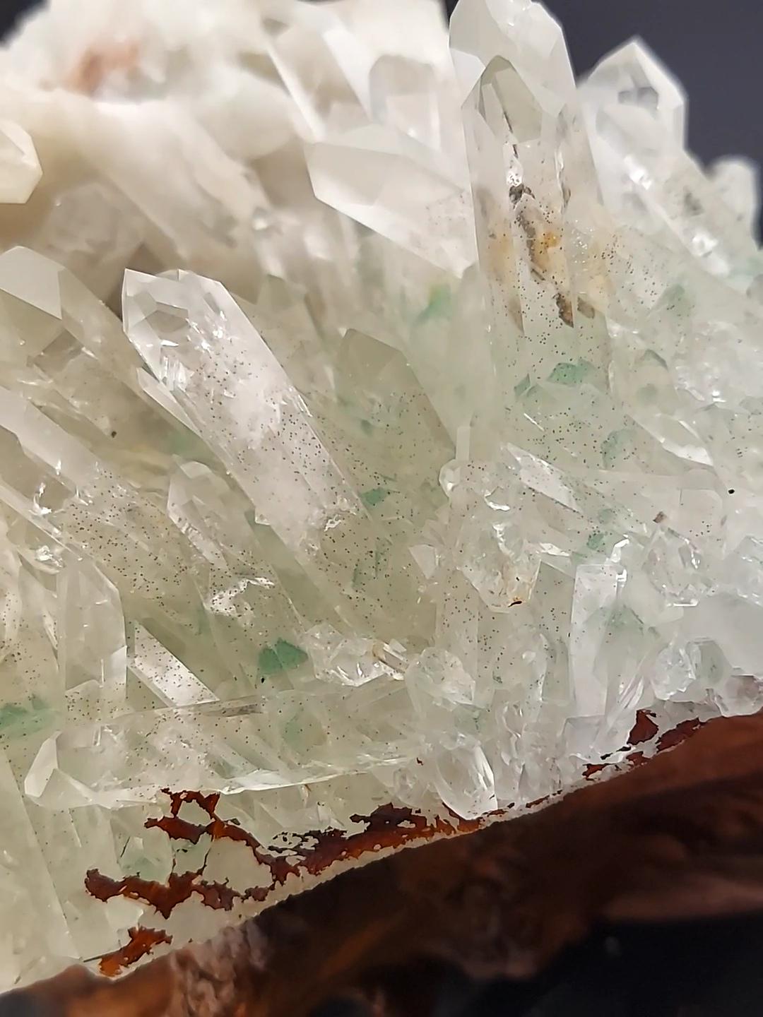 1166g Unique Sandwich Jade Phantom Cluster Quartz With Hidden Pyramid ...