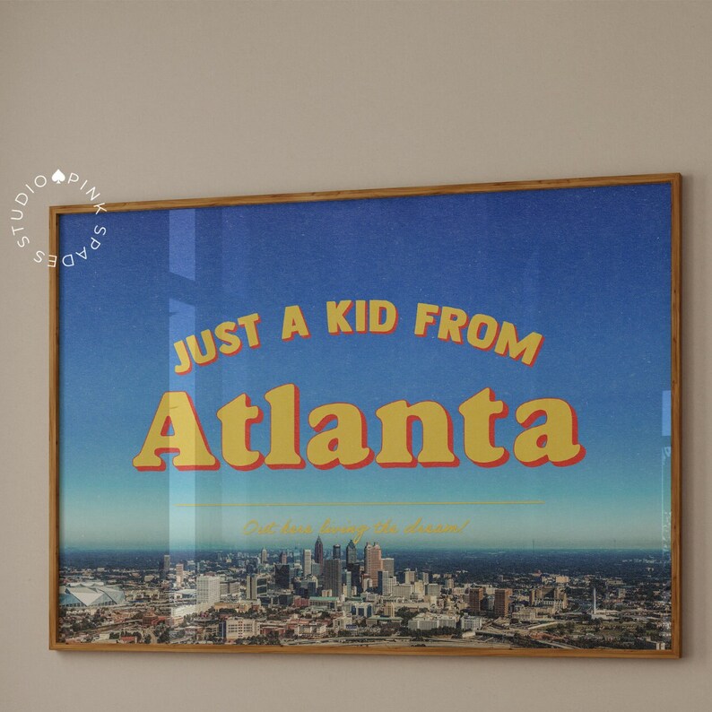 Vintage Postcard Print Retro Print Digital Art Prints Just A Kid From ...