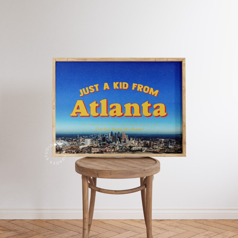 Vintage Postcard Print Retro Print Digital Art Prints Just A Kid From ...