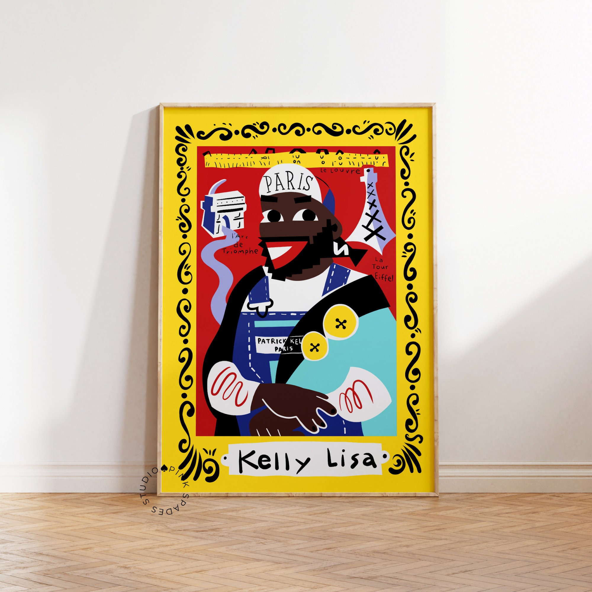 Black Art Inspired by Patrick Kelly Fashion Designer Art Print Black ...