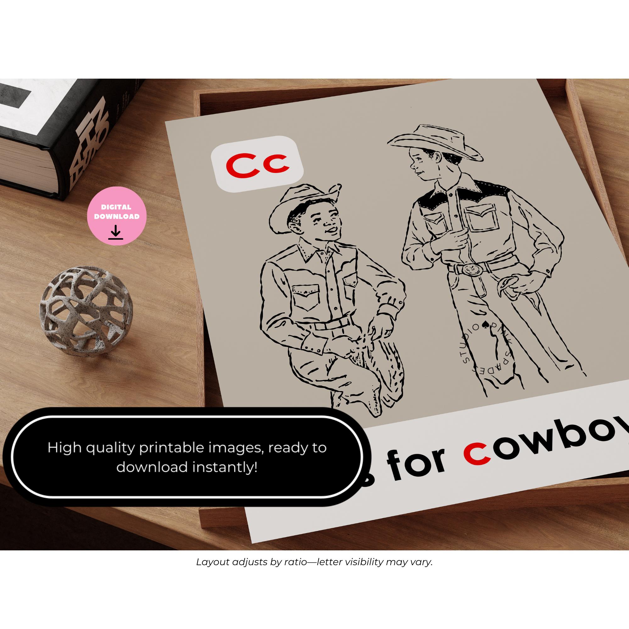 Flashcards Style Digital Art Home School Printable Black Vintage ...