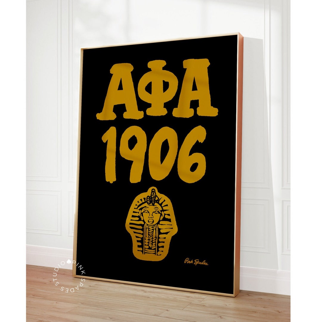 Black Greek Art Black and Gold Alphamen Print Doodle Art Black ...