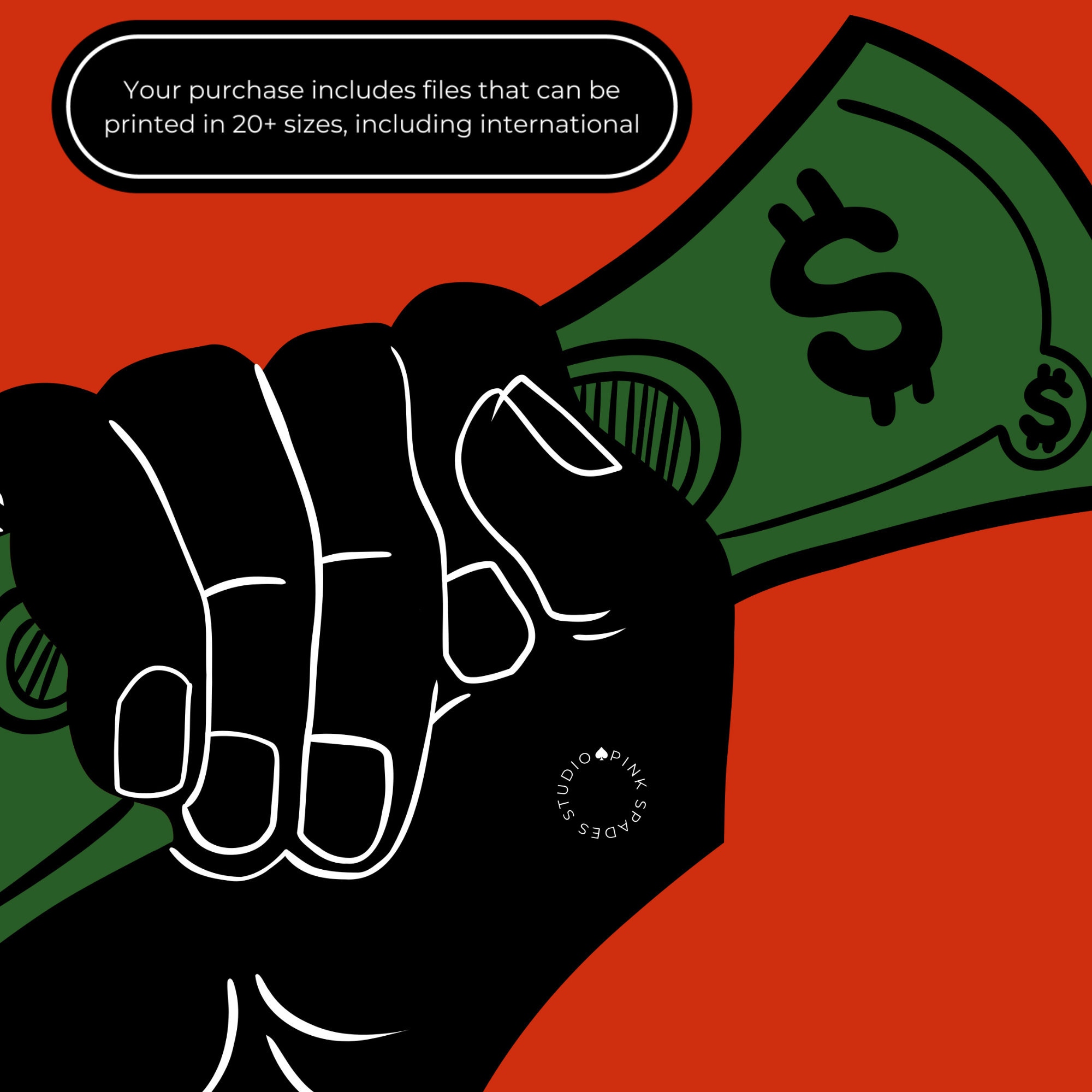 Million Man March Poster Black Art Print Inspired MBB Williams Black ...