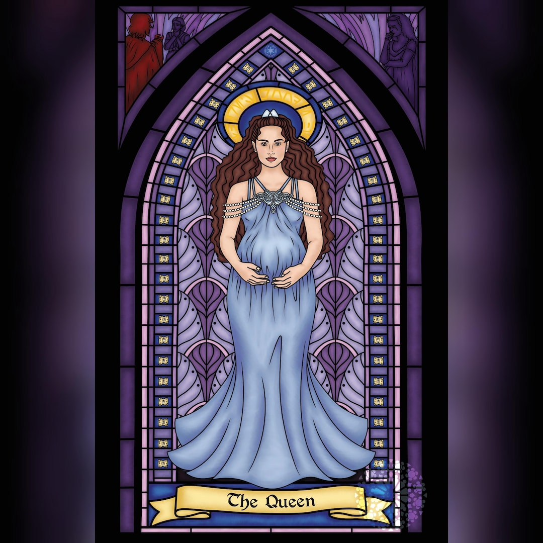 Padmé Amidala Stained Glass Style Digital Art Print - Etsy