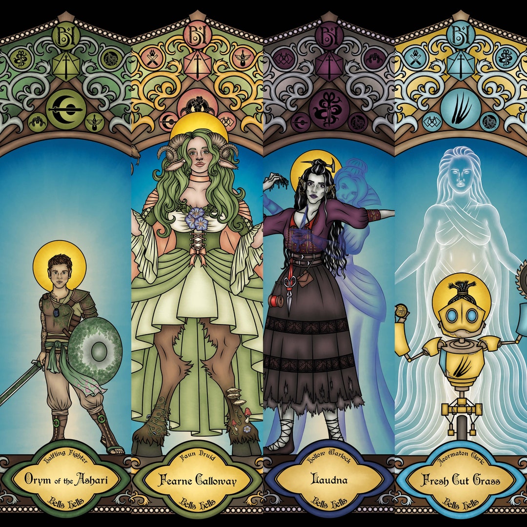 Critical Role Campaign Three Stained Glass Style Digital Art Print - Etsy
