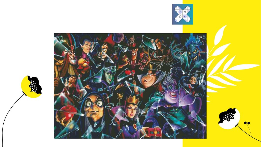 Villains Mirror Cross Stitch Pattern, DMC, Pattern Keeper Compatible ...
