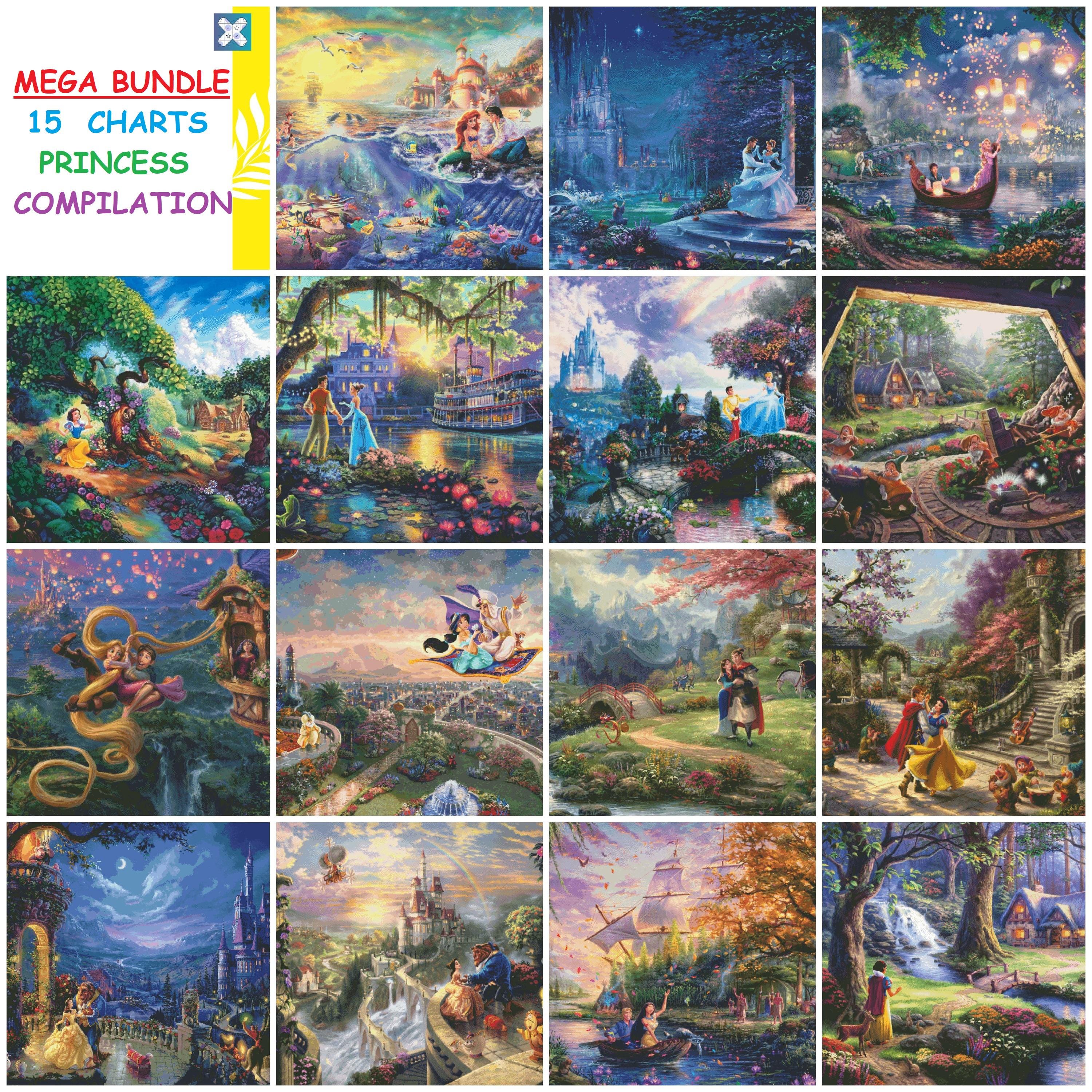 Bundle 15 Charts Princess PDF Cross Stitch Patterns, Pattern Keeper ...