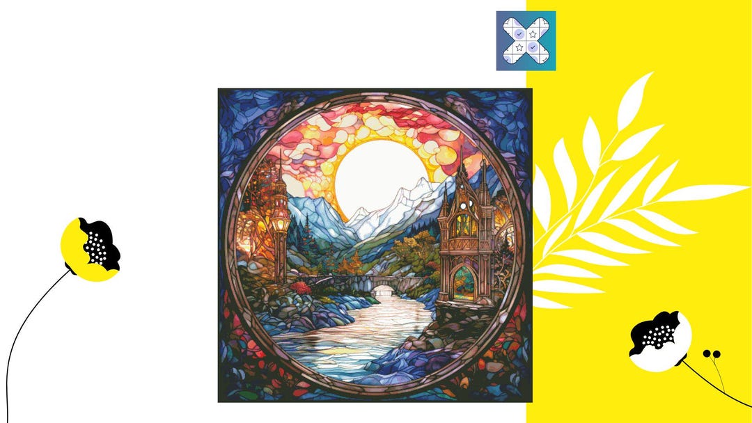 Rivendell Last Refuge Cross Stitch Pattern: LOTR Landscape, DMC ...