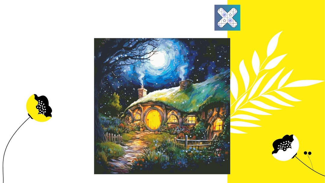 The Shire Starry Night Cross Stitch Pattern DMC, Patternkeeper ...