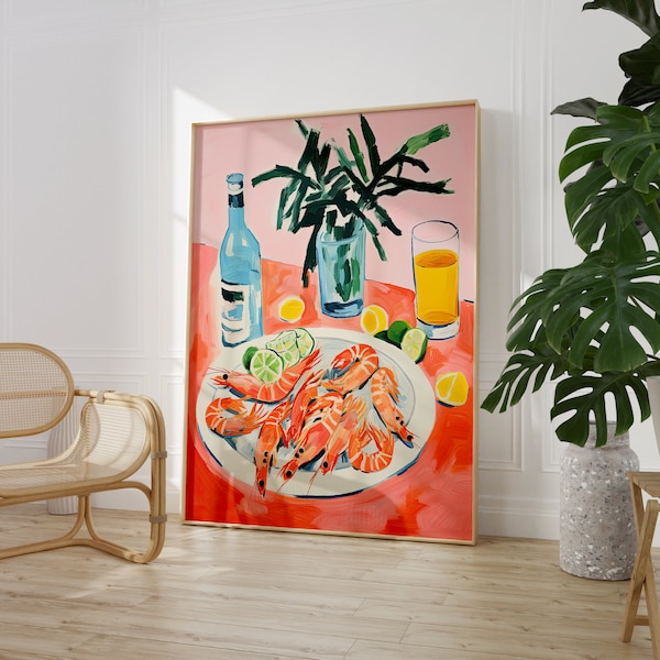 Shrimp Poster - Etsy
