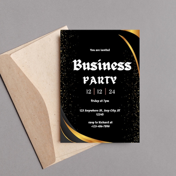 Business Invitation Cards - Etsy