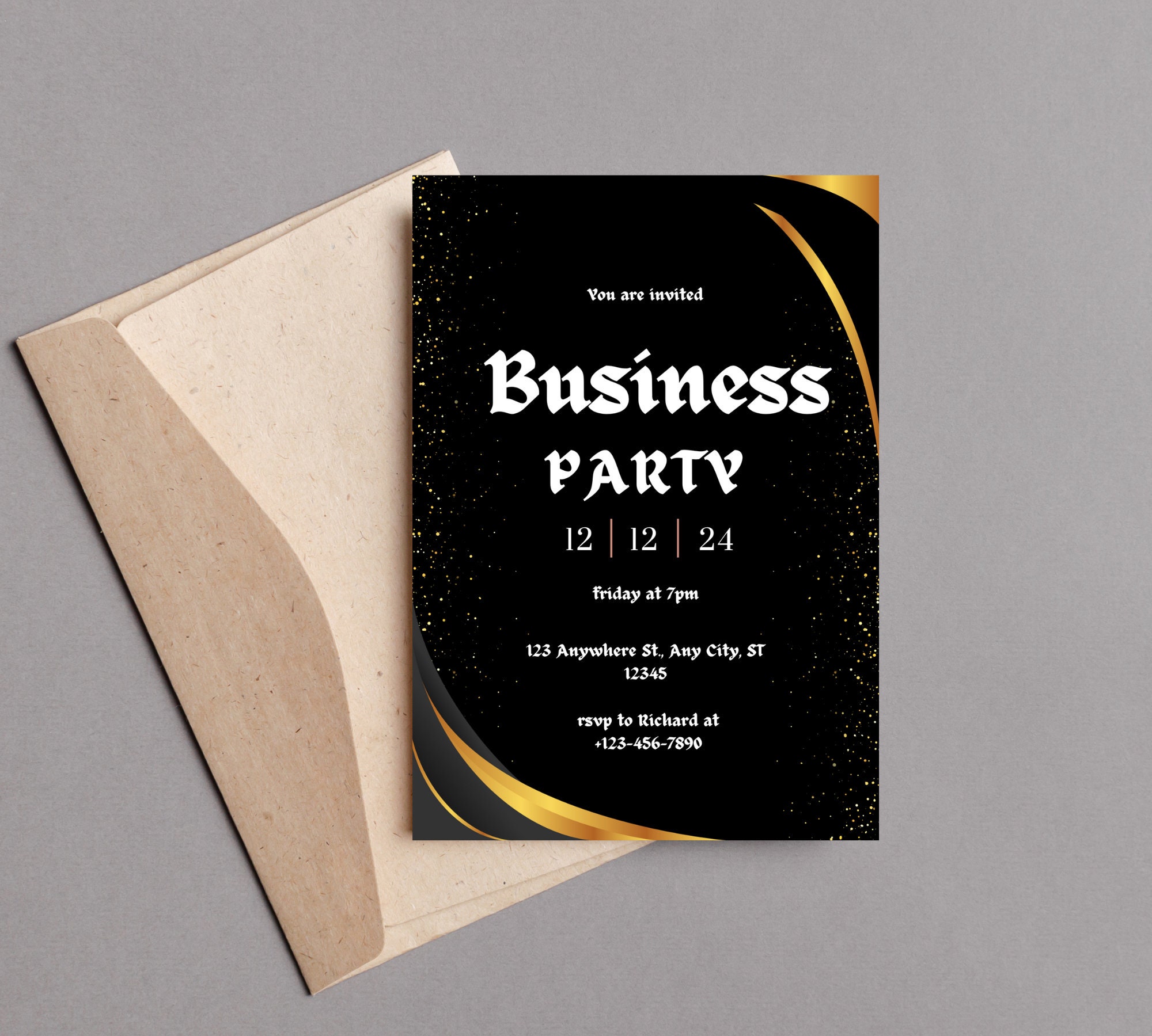 Boho Business Invitation Template Business Invitation Cards - Etsy