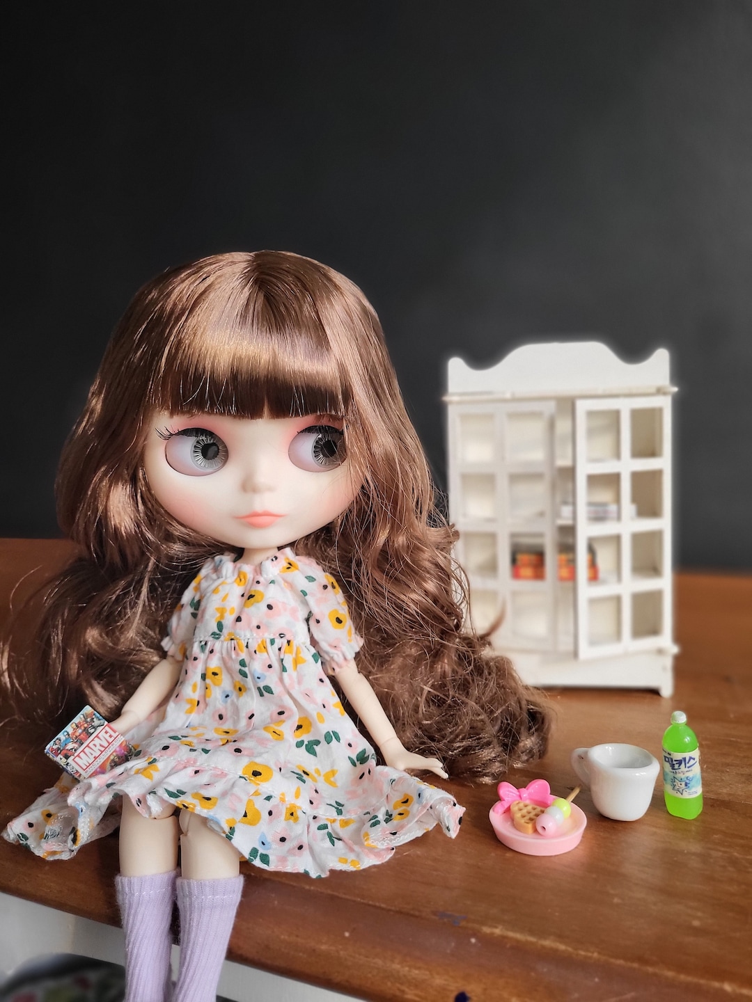 Reading With lyra Factory Blythe Doll Full Set With Outfit Clothes ...