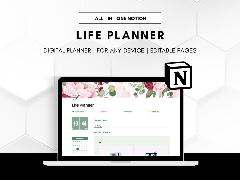 All in One Notion, Life Planner Notion, Notion Dashboard, Personal Planner Notion, Notion ...