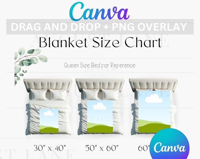 Baby Blanket Size Guide, Blanket Size Chart, Downloadable Size ...