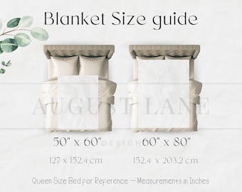 Blanket Size Chart Blanket Mockup Size Chart Throw Blanket Size Guide ...