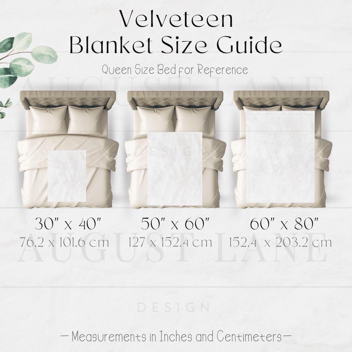 Blanket Size Chart Blanket Mockup Size Chart Throw Blanket Size Guide ...