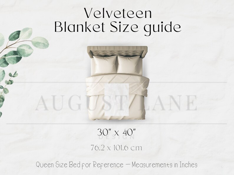 Blanket Size Chart, Blanket Mockup Size Chart, Baby Blanket Mockup ...
