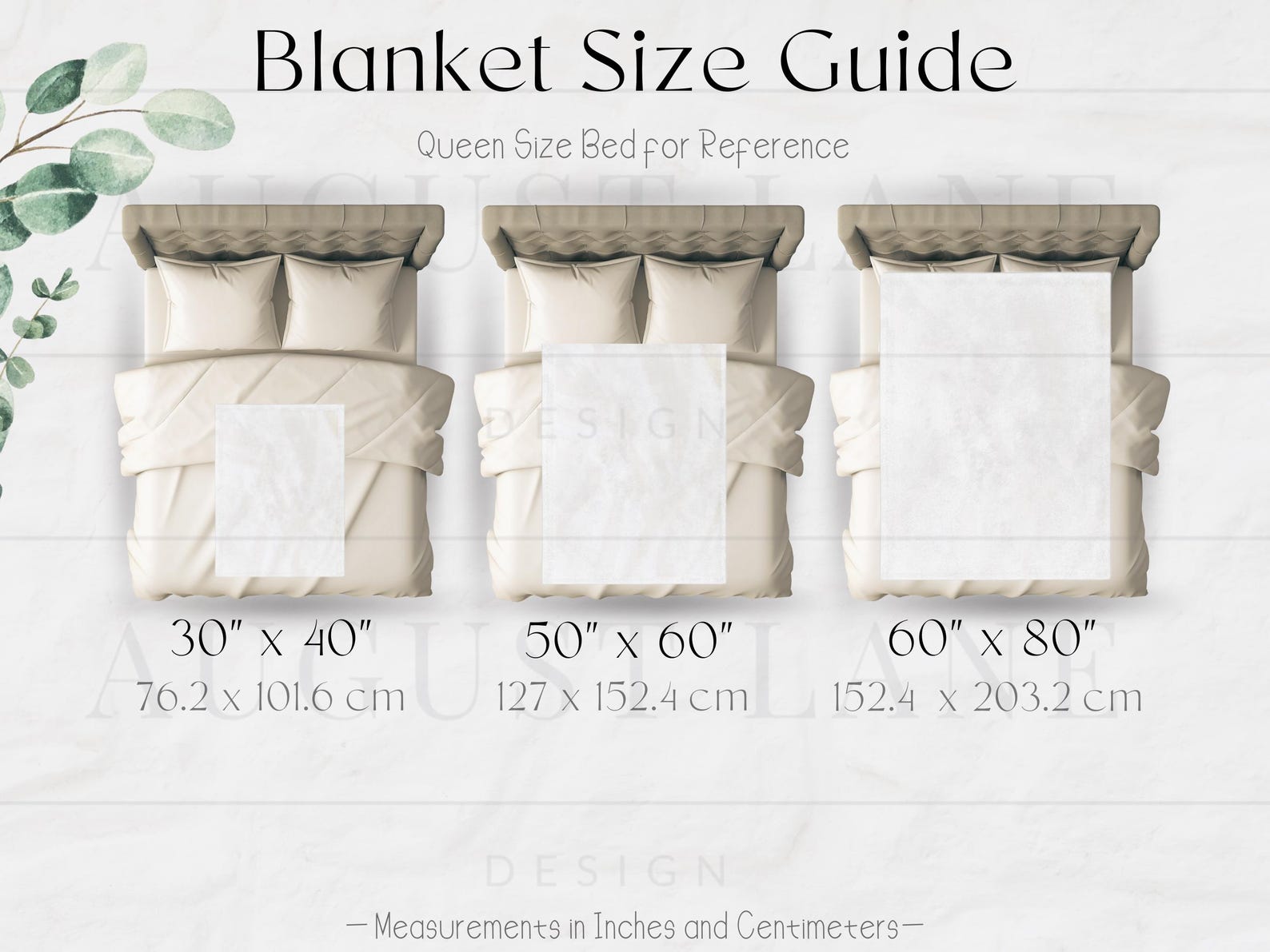 Blanket Size Chart Blanket Mockup Size Chart Throw Blanket Size Guide ...