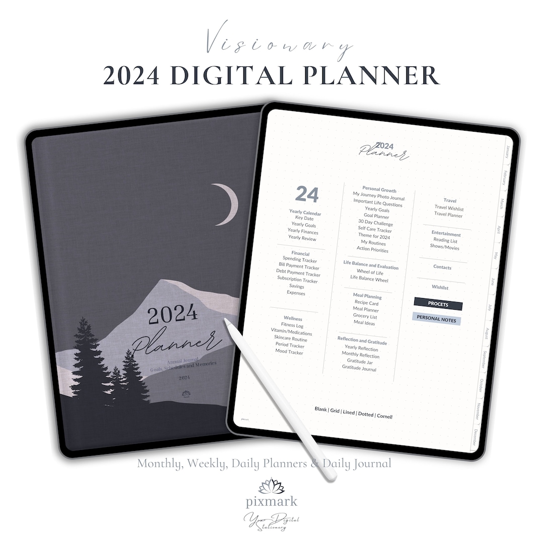 2024 Digital Planner, Goodnotes Planner, Best Digital Planner ...