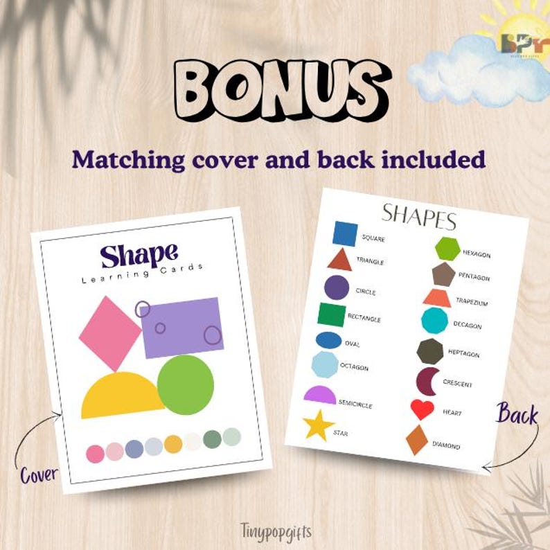 Shapes Activity Printable: Learning, Colouring & Cutting (digital ...