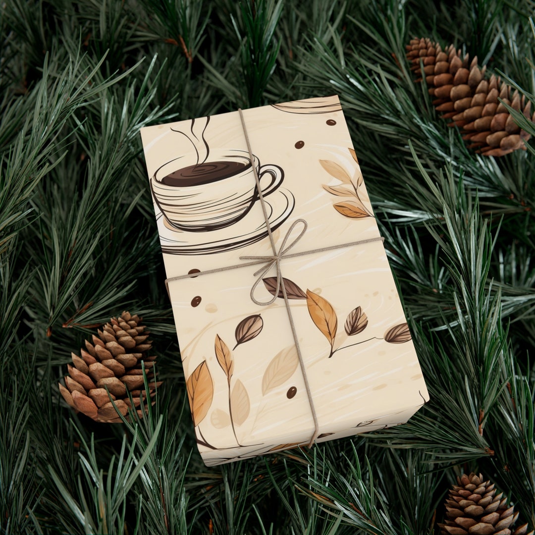 Enchanting Elm Espresso Wrapping Paper, Fall Collection, All Occasions ...