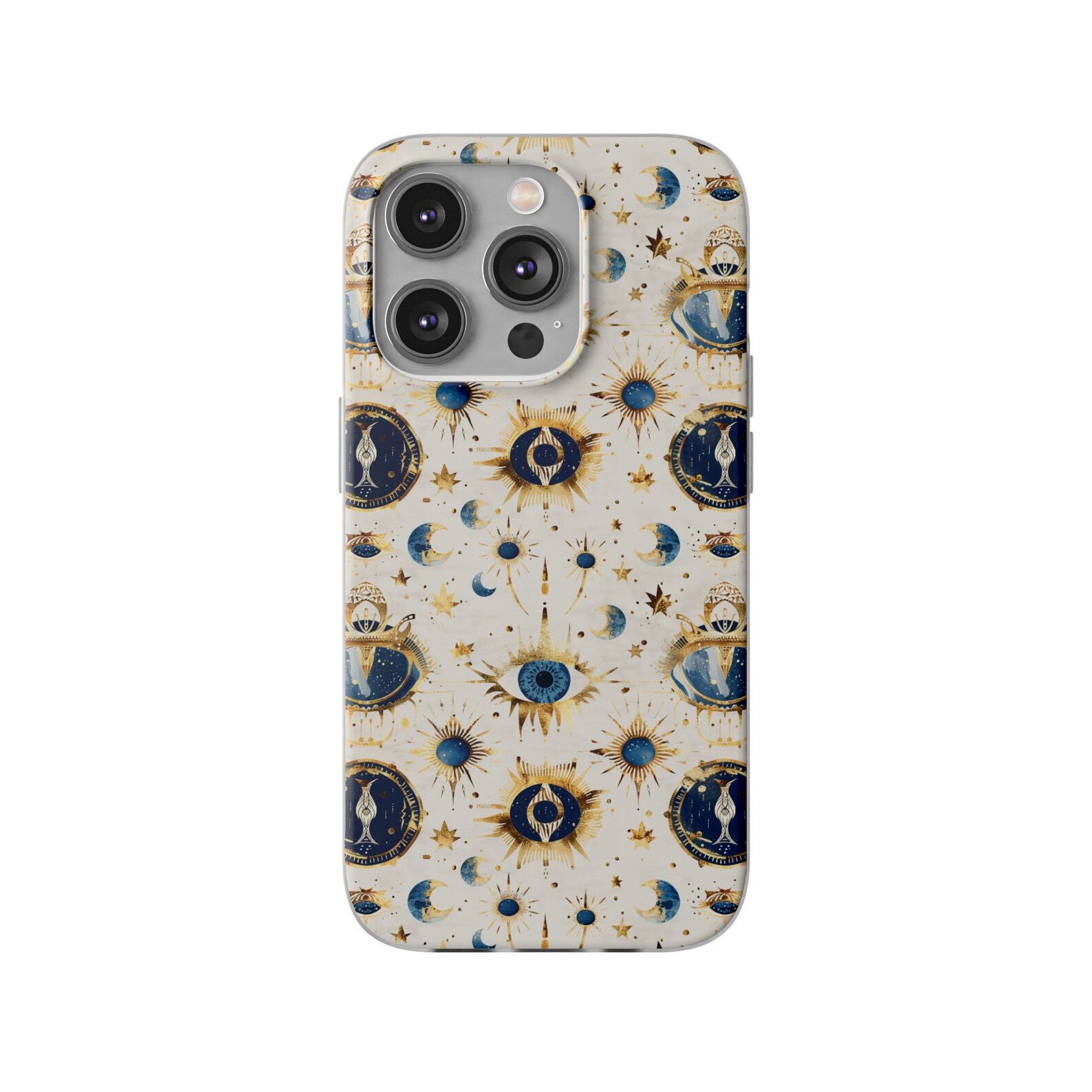 Celestial Evil Eye Flexi Phone Case - Slim, Durable TPU, Wireless ...