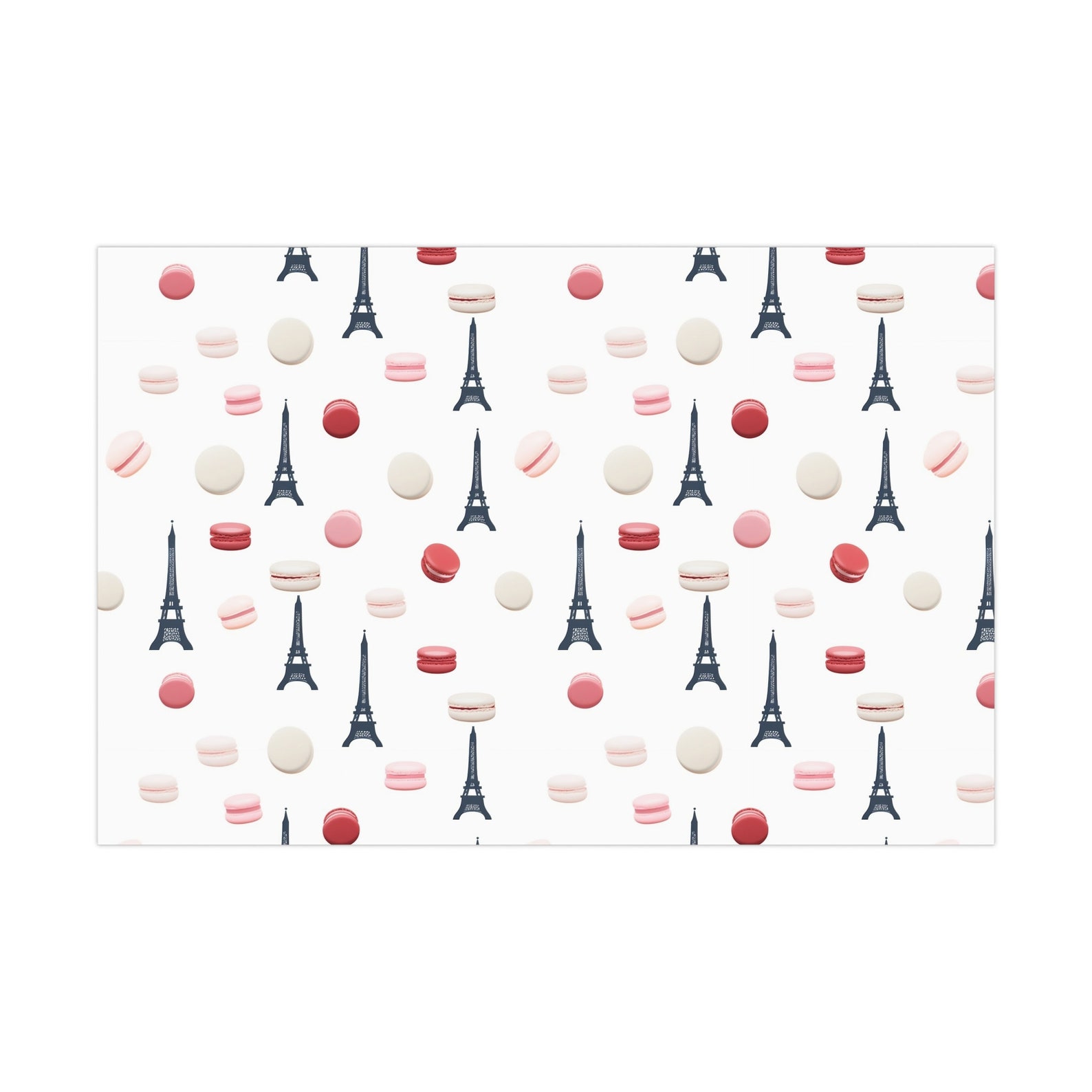 Wrapping Paper Macarons in Paris , Minimalistic Simple Print, Perfect ...