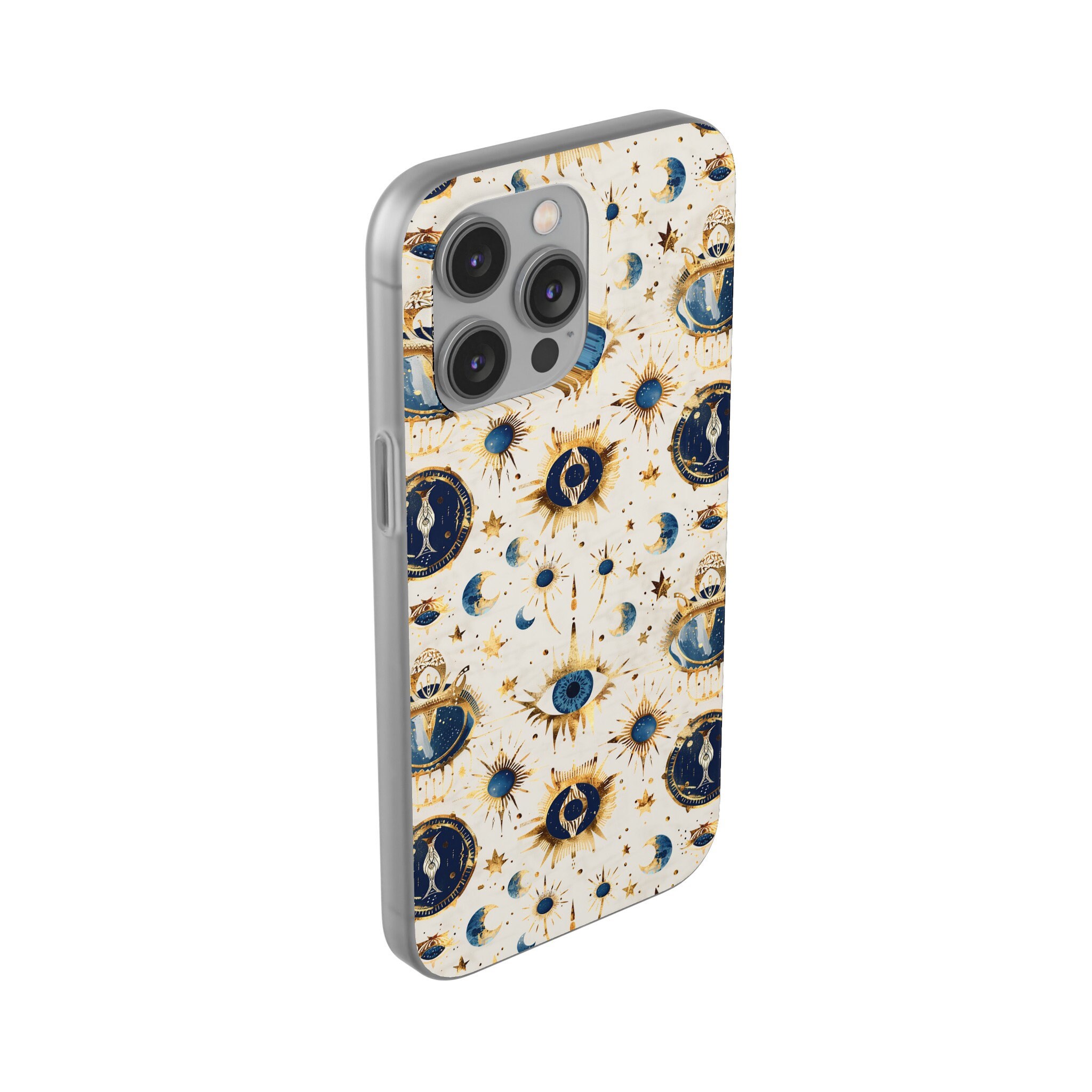 Celestial Evil Eye Flexi Phone Case - Slim, Durable TPU, Wireless ...