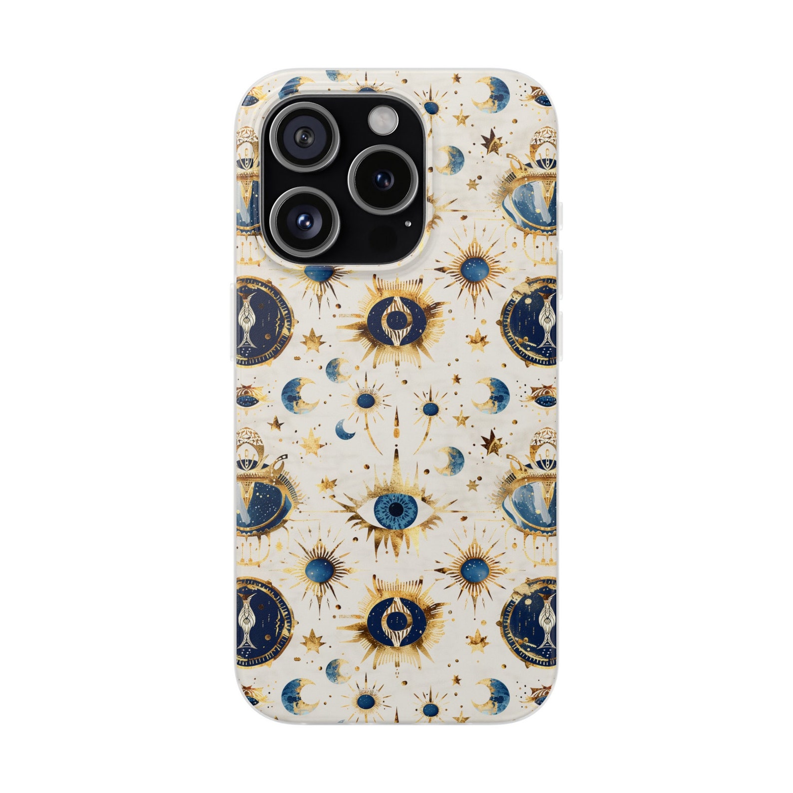Celestial Evil Eye Flexi Phone Case - Slim, Durable TPU, Wireless ...