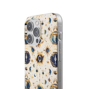 Celestial Evil Eye Flexi Phone Case - Slim, Durable TPU, Wireless ...