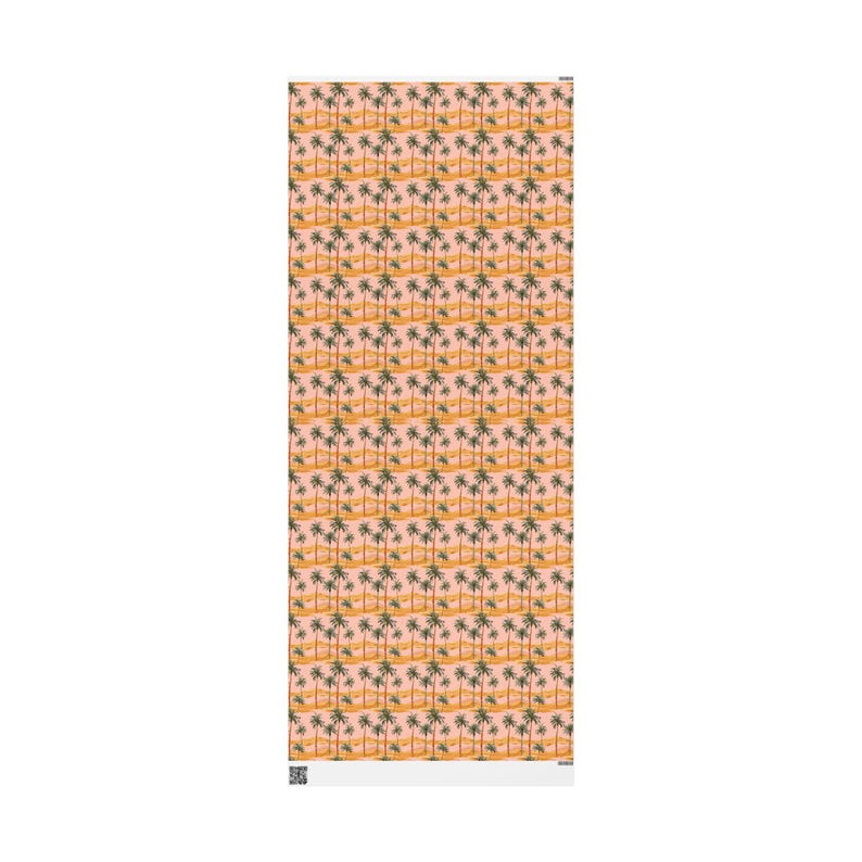 Sunset Palm Trees Wrapping Paper: Tropical Summer Gift Wrap - Etsy