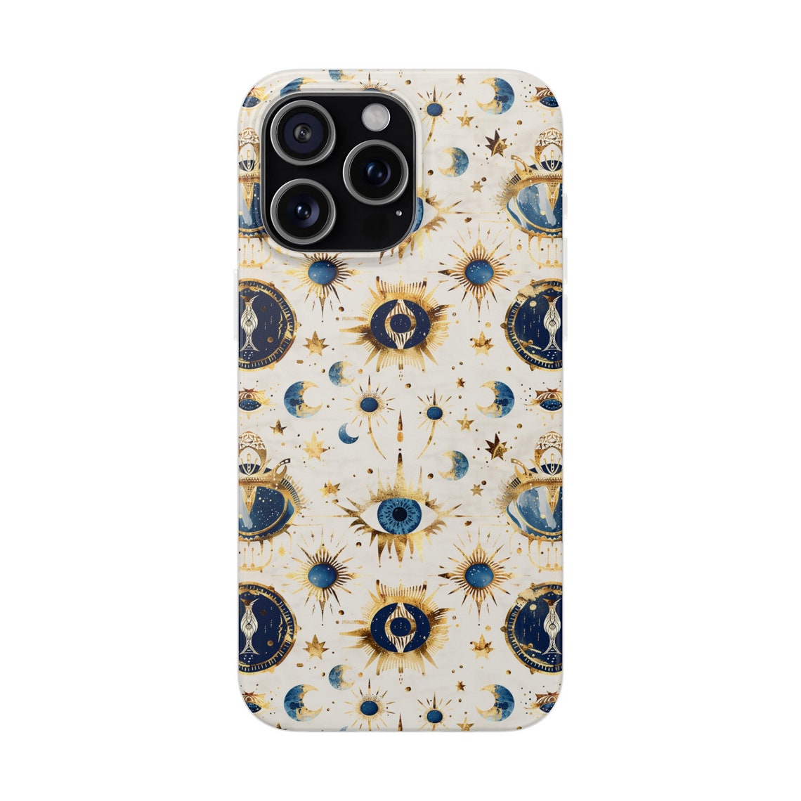 Celestial Evil Eye Flexi Phone Case - Slim, Durable TPU, Wireless ...