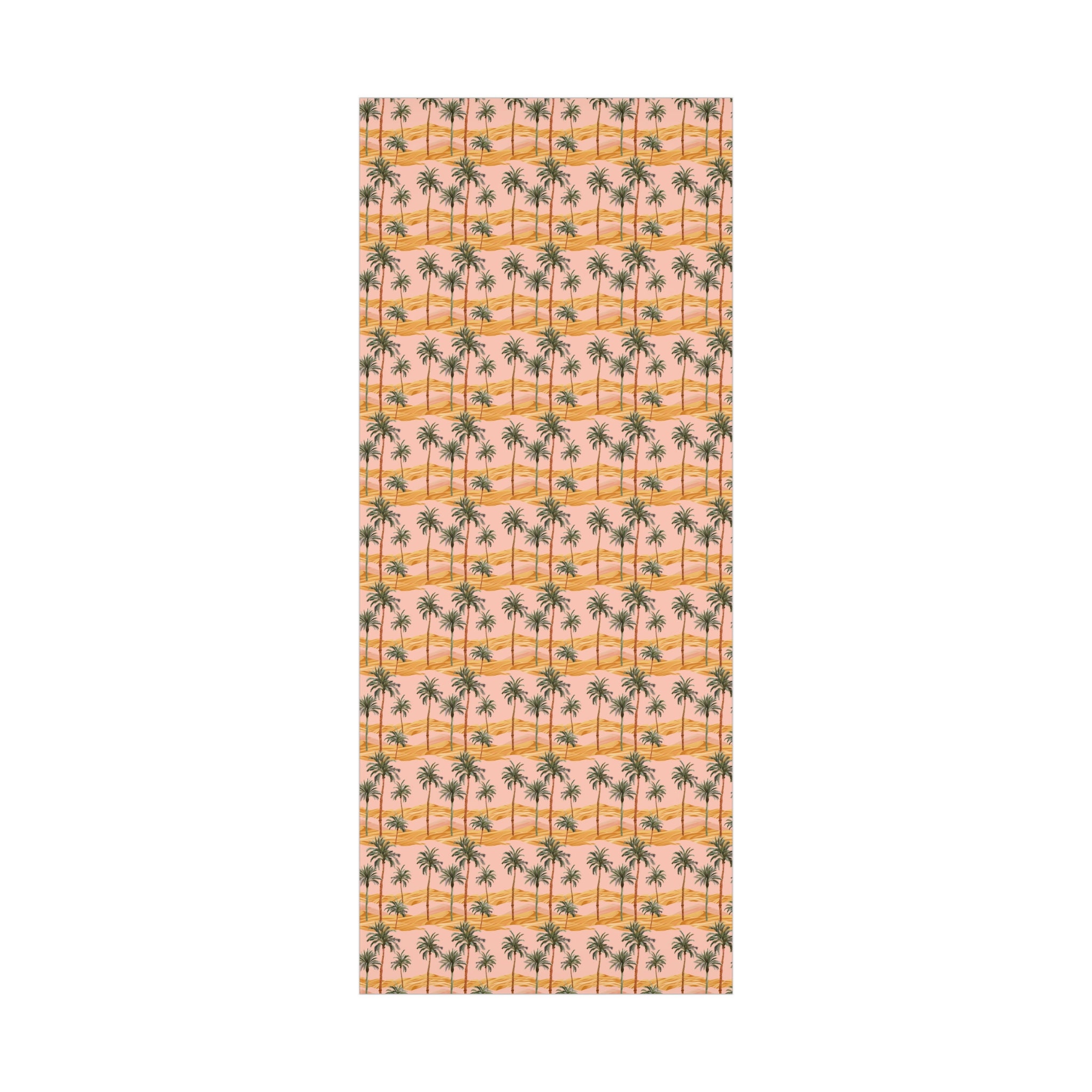 Sunset Palm Trees Wrapping Paper, Tropical Beach Gift Wrap, Summer ...