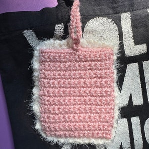 Crochet Pretty Pink Photocard Holder Keychain Pattern - Etsy