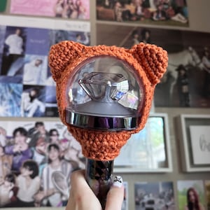 Crochet Orange Cat Lightstick Cover (caratbong) | Jun, Seventeen - Etsy