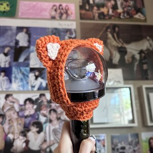Crochet Orange Cat Lightstick Cover (caratbong) | Jun, Seventeen - Etsy