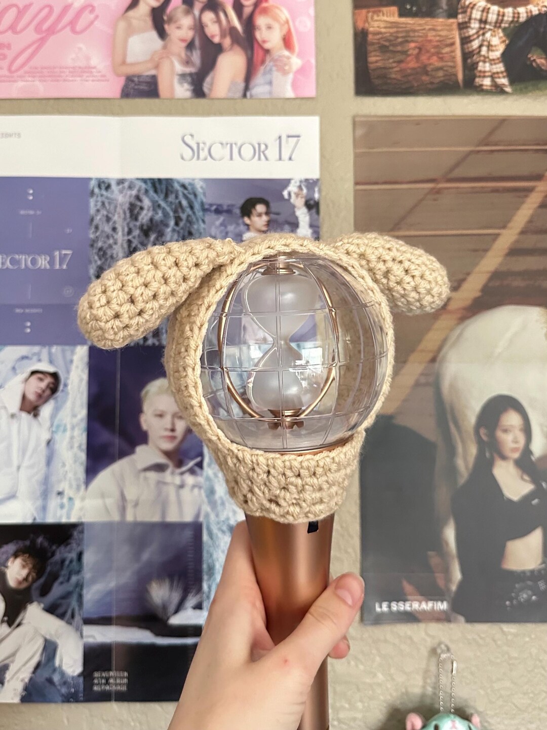 Crochet Tyudeongi Lightstick Cover (lightiny V2) | Yunho, Ateez - Etsy