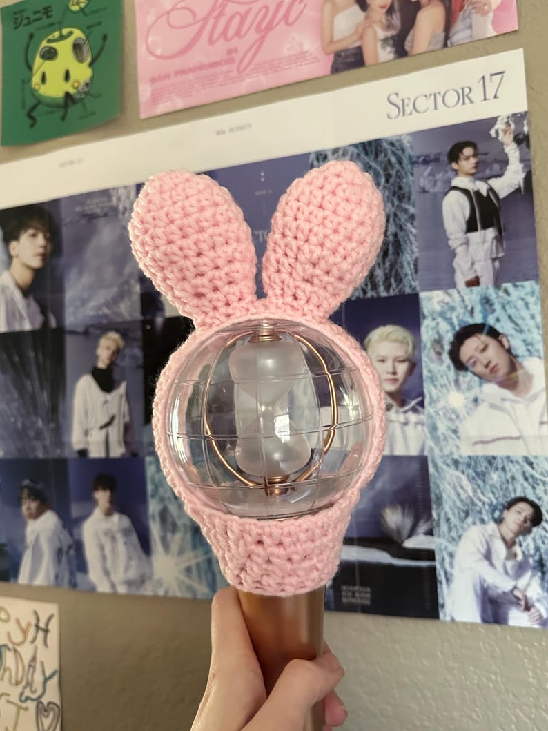Crochet Ddeongbyeoli Lightstick Cover (lightiny V2) | Seonghwa, Ateez ...