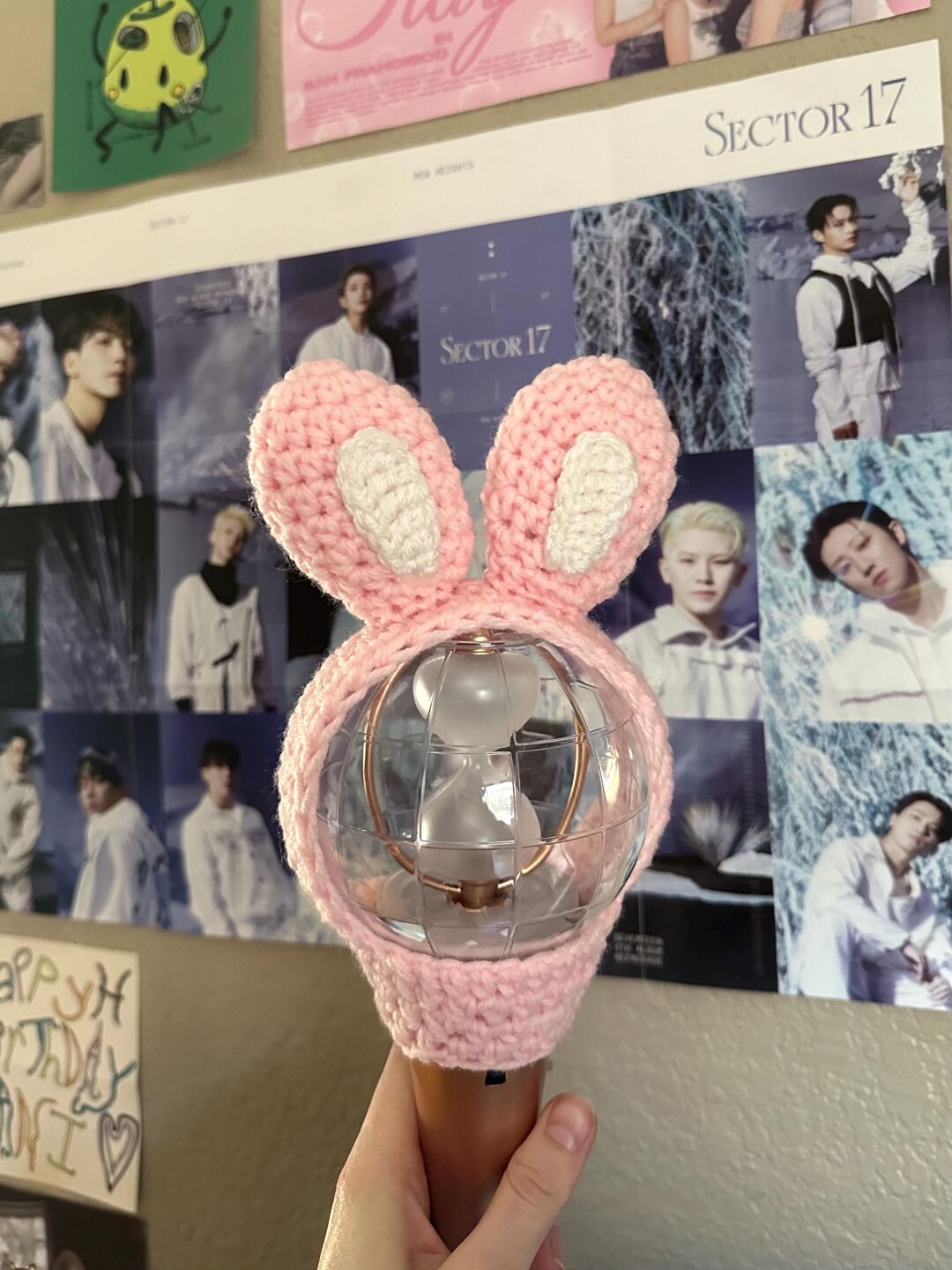 Crochet Ddeongbyeoli Lightstick Cover (lightiny V2) | Seonghwa, Ateez - Etsy