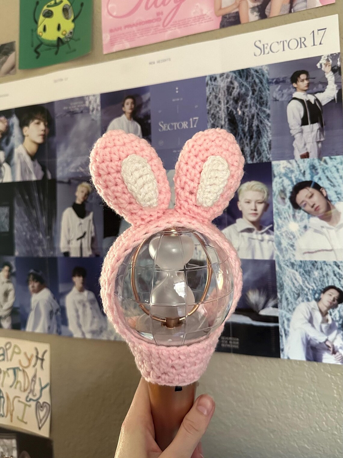 Crochet Ddeongbyeoli Lightstick Cover (lightiny V2) | Seonghwa, Ateez ...