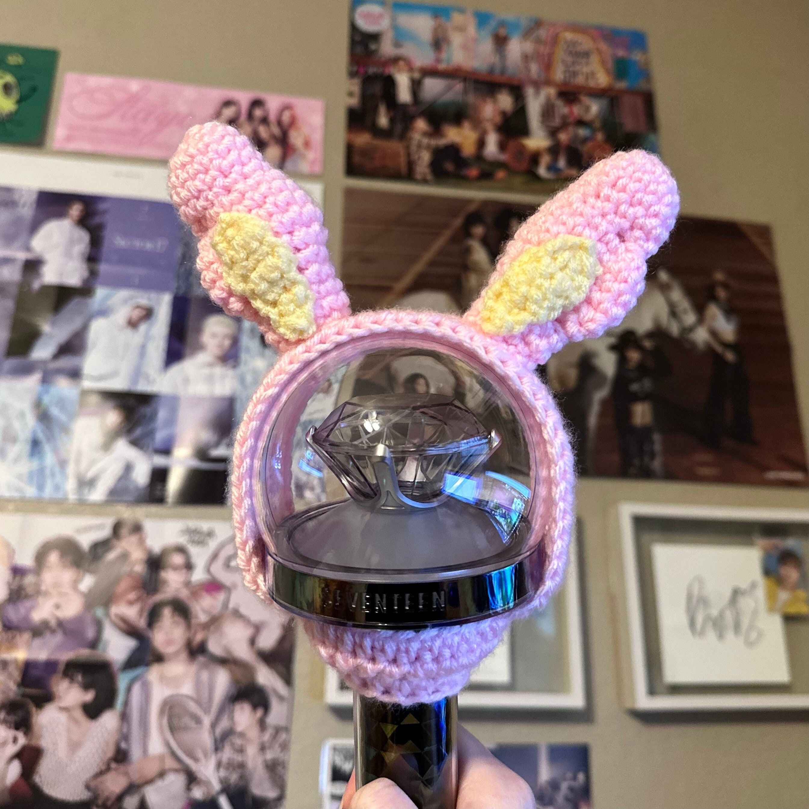 Crochet Toram Lightstick Cover caratbong V3 Jeonghan, Seventeen - Etsy