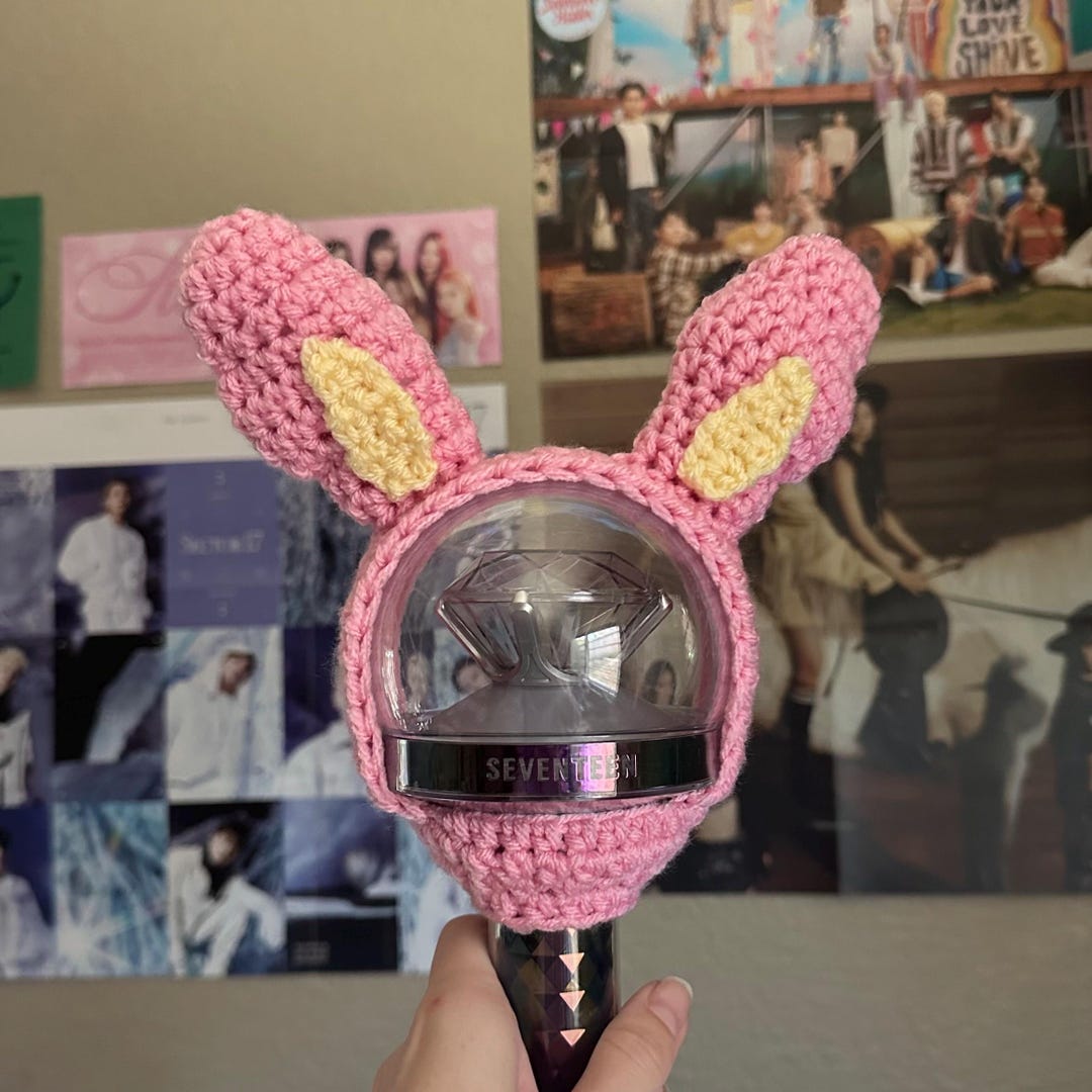 Crochet Toram Lightstick Cover (caratbong) | Jeonghan, Seventeen - Etsy