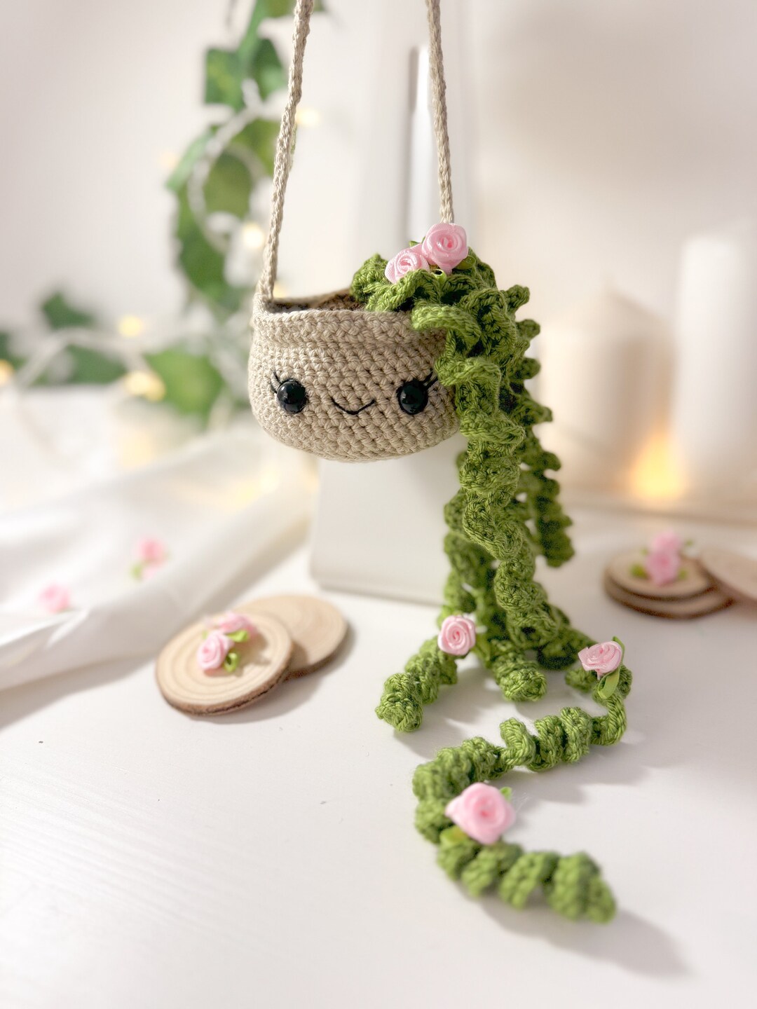 Hanging Plant (curly) Crochet Pattern - Etsy