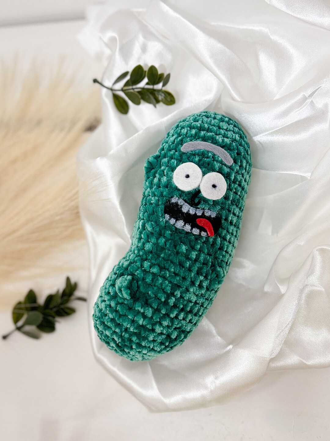 Handmade Crochet Pickle Rick amigurumi Plushie - Etsy