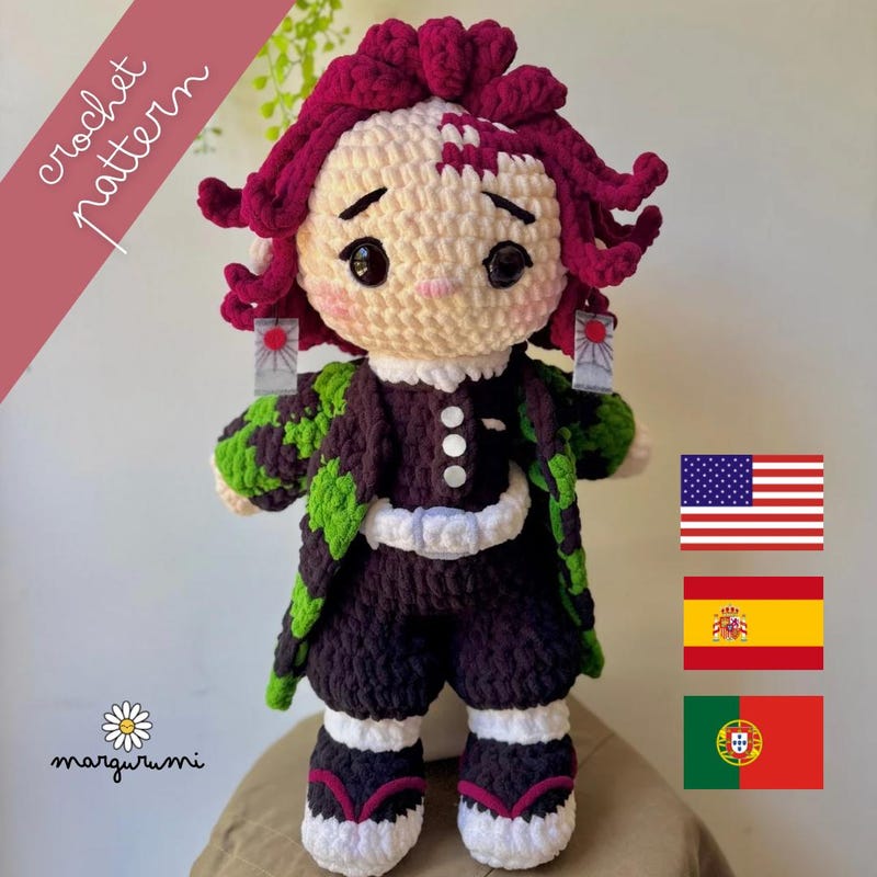 Tanjiro Crochet Pattern - Etsy