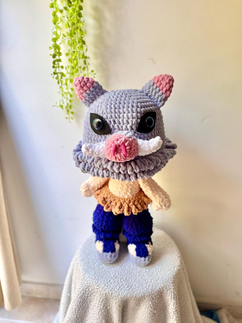 Anime Inspired: Boar-masked Demon Warrior - Amigurumi Crochet Pattern ...