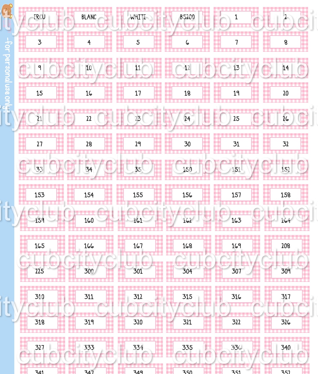 DMC Labels, DMC Colors for Cross Stitch and Diamond Paintings, Digital ...